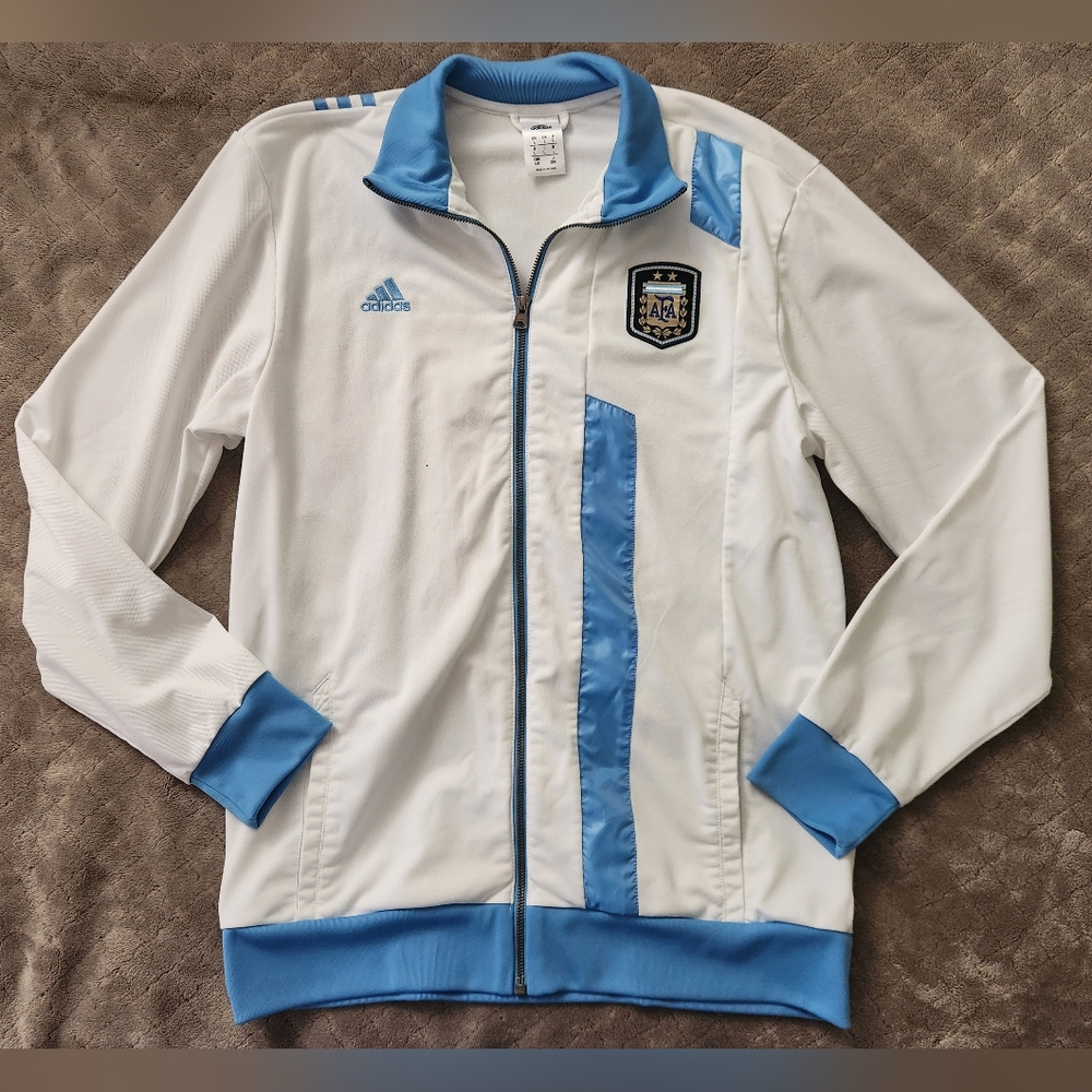Argentina National Team (Afa) Mens Adidas Jacket, Lar… - Gem